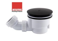 McAlpine Matt Black High Flow Waste 90mm (metal cover) – jax-ie